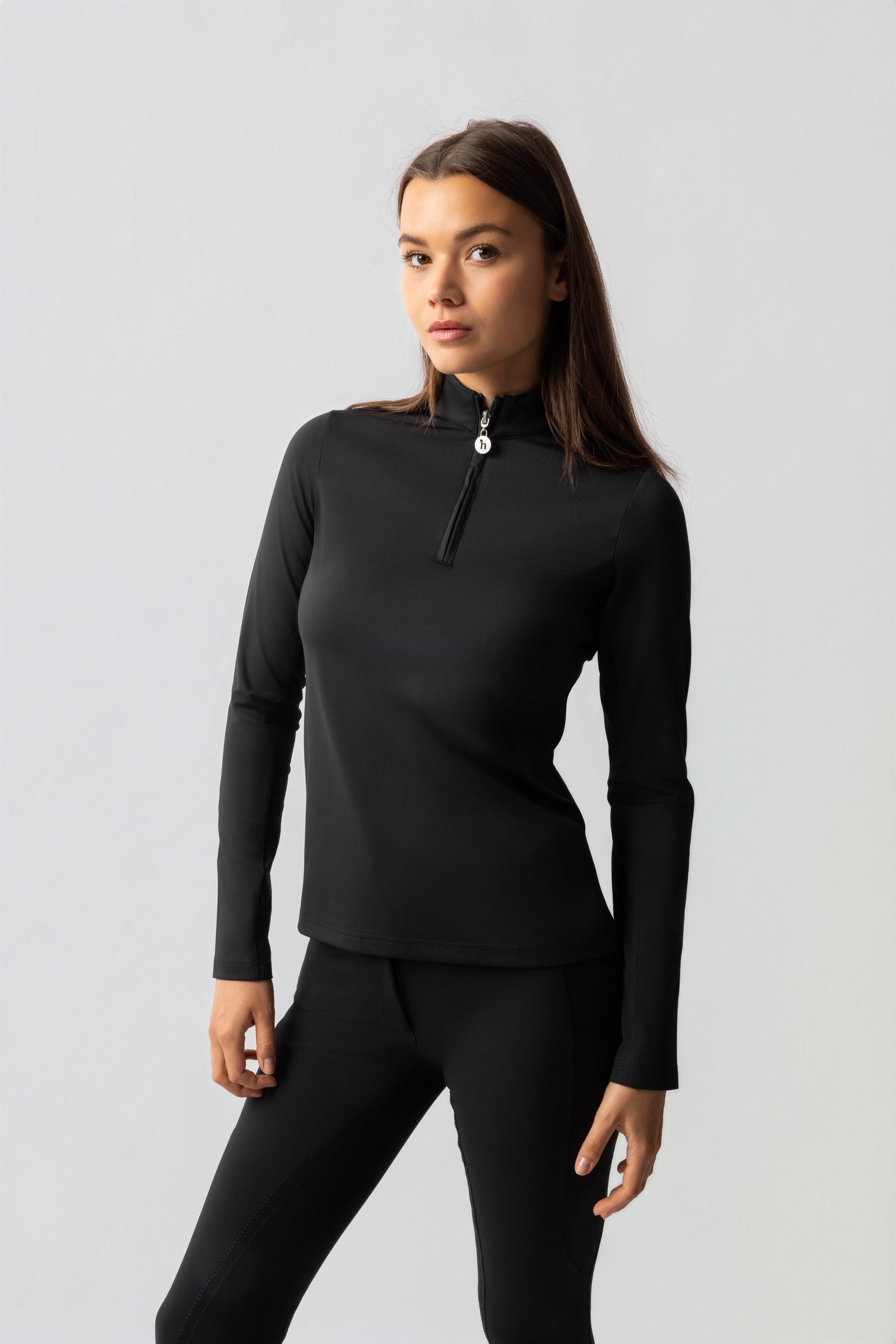 Horze Lilian Women's Longsleeve Training Shirt – Black – horze